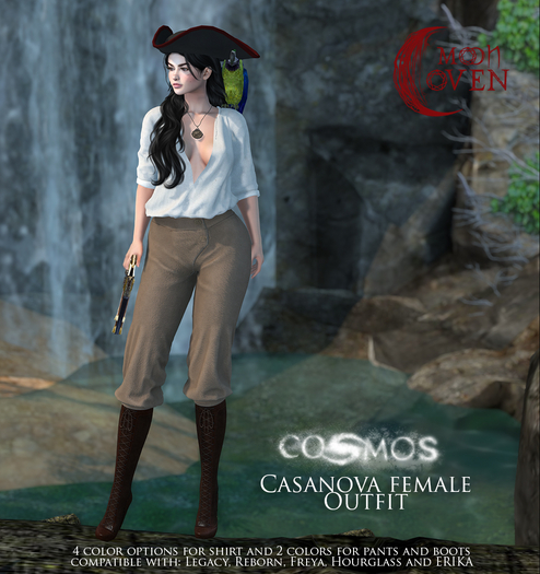 Second Life Marketplace - Moon Coven: Casanova Female Outfit